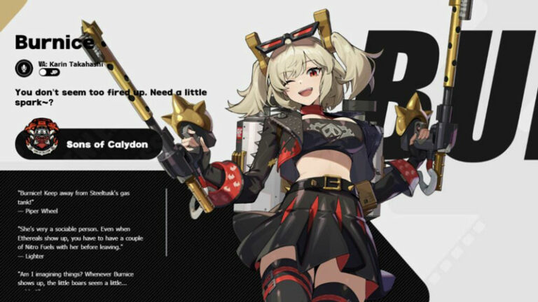 Burnice ZZZ: Rank, Materials, dan Tim Terbaik