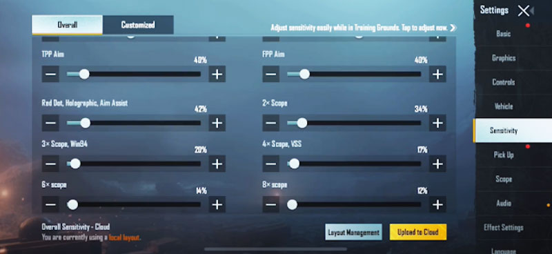 Settingan Sensitivitas PUBG No Recoil Android 2024