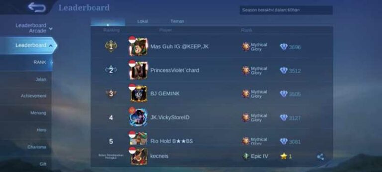 Berapa MMR Mobile Legend yang Bagus? Lihat di Sini Tutorialnya!