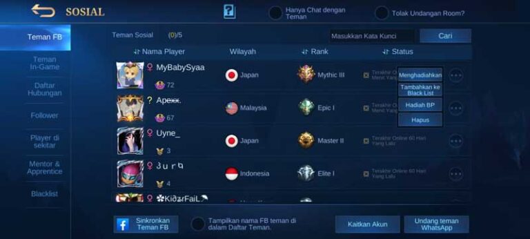 Chat Mobile Legends, Bagaimana Cara Melihatnya?