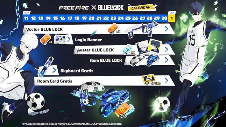 Free Fire x Blue Lock: Tanggal Rilis hingga Bundle Event