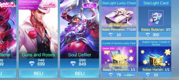 Perbedaan Starlight Card dan Premium Starlight Card Mobile Legend
