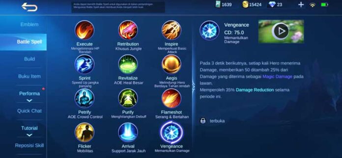 Spell Vengeance Mobile Legends: Pengertian, Cara Pakai, Hero Terbaik