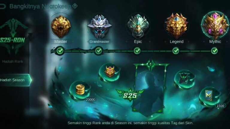 Menuju Reset Season, Ini Urutan Rank MLBB Terbaru