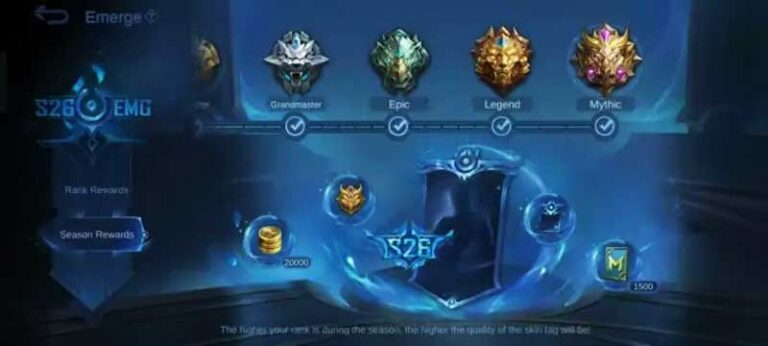 Menuju Reset Season, Ini Urutan Rank MLBB Terbaru