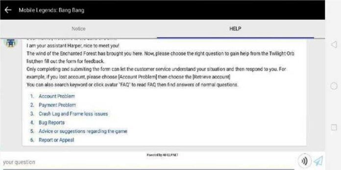 Mobile Legends Customer Service Chat Indonesia: Alamat Email