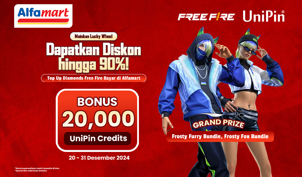 Top Up Diamonds FF di Alfamart, Dapatkan 20K UniPin Credits & E-Voucher ...