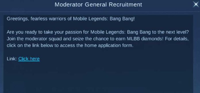 Apa itu Moderator di Inbox Mobile Legends? Ini Guidenya