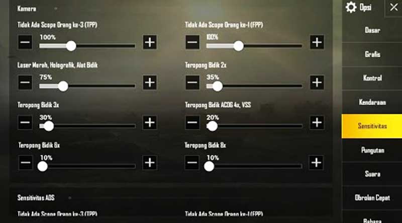 Auto Win! Ini Setting Sensitivitas PUBG No Recoil 2025
