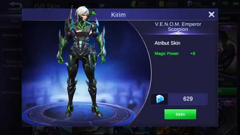 Bisakah Beli Skin ML Via Gift? Ini Guidenya