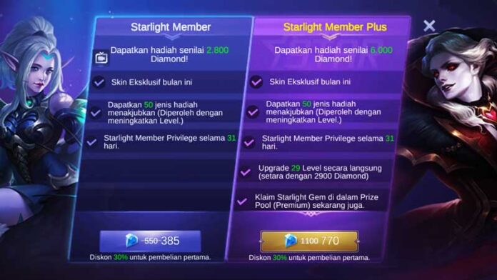 Daftar Harga Starlight ML 2025 Paling Update