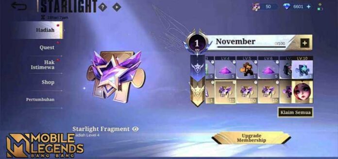 Daftar Harga Starlight ML 2025 Paling Update