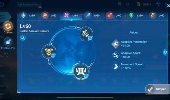 Emblem Mobile Legends Terbaik untuk Push Rank S35 2025