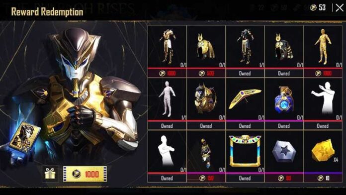 Harga Skin Pharaoh PUBG Level Max dan Cara Mendapatkannya 2025