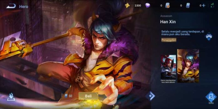 Hero Han Xin Honor of Kings: Profil, Skill, dan Cara Mendapatkan