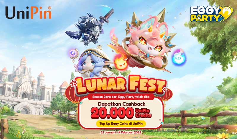 [Lunar Event] Season Baru Eggy Party: Top Up Coins, Ada Cashback 20K UC