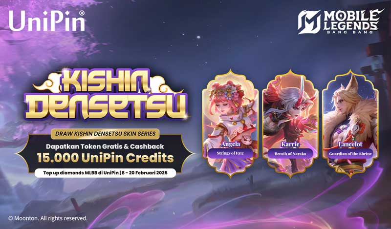 [ML & Kishin Densetsu] Draw Skin Series, Token Gratis & Cashback 15K UC!