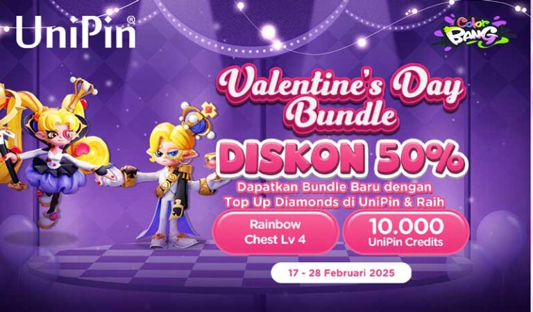 Top Up ColorBANG di UniPin, Cashback 10K UC + Rainbow Chest Lv 4!