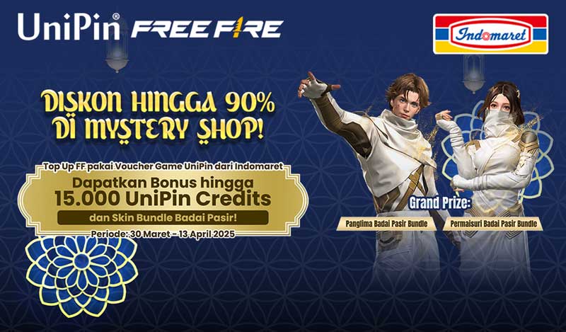 Beli Voucher Game UniPin di Indomaret, Dapat Diskon Mystery Shop hingga ...