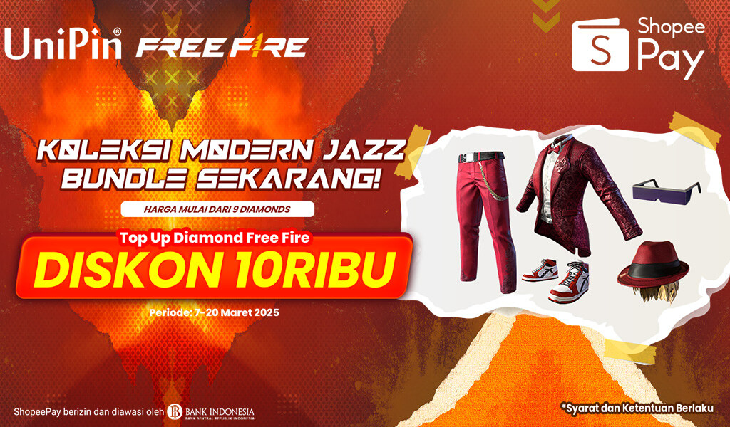 Koleksi Modern Jazz Bundle - Ekstra Diskon 10Ribu Top Up Diamond FF ...