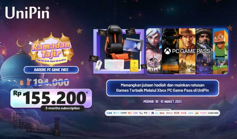 Menangkan Jutaan Hadiah & Ratusan Game Xbox PC Game Pass di UniPin!