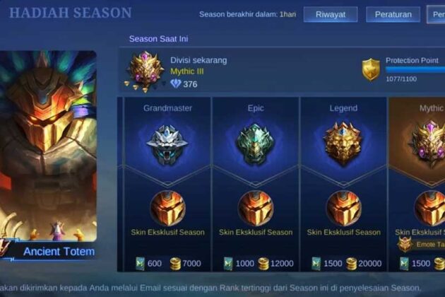 Reset Season 36 Mobile Legend Berapa Hari Lagi?