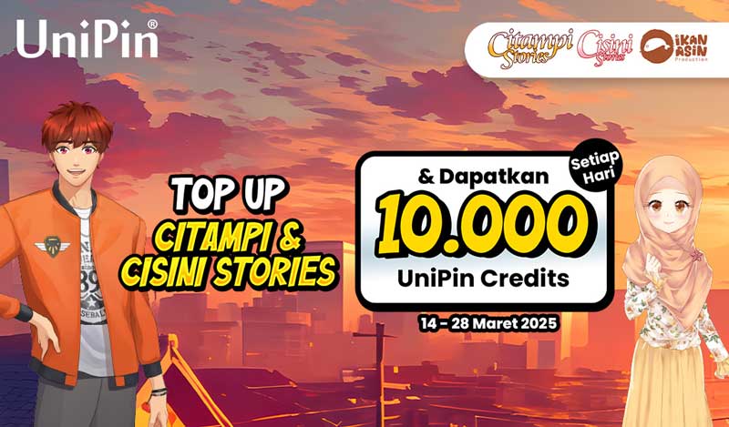 Top Up Game Ikan Asin & Raih Cashback 10.000 UniPin Credits Tiap Hari