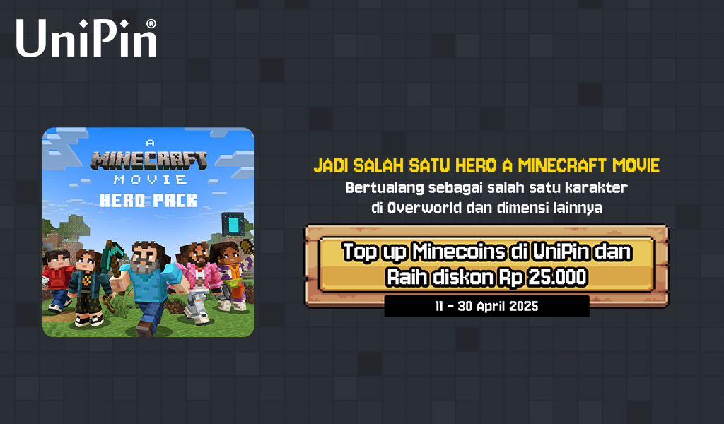 [Ramadan Tajir] Diskon Seru Minecraft! Top Up di UniPin dan Nikmati Potongan Harga Spesial! - UniPin