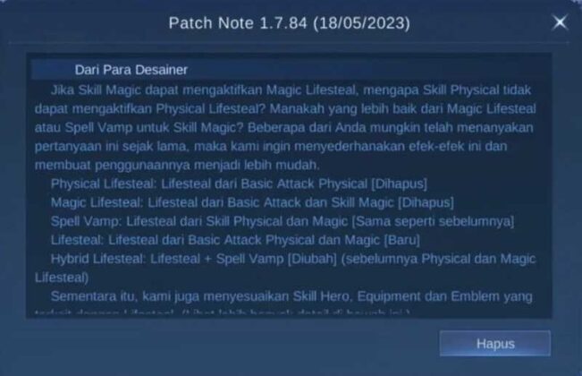 Spell Vamp vs Lifesteal Mobile Legends, Mana yang Lebih Penting