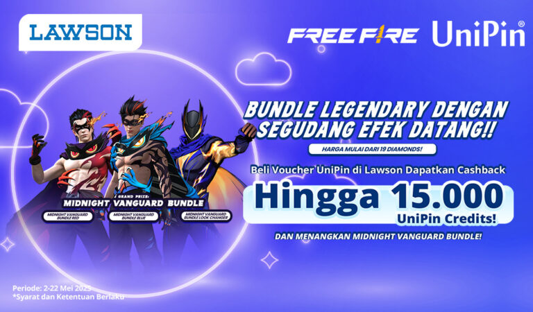Beli Voucher UniPin di Lawson, Dapatkan Cashback 15rb dan Bundle ...
