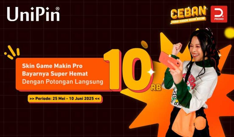 Promo CEBAN Balik Lagi! Top Up di UniPin Pakai DOKU Wallet, Ada Diskon 10K!