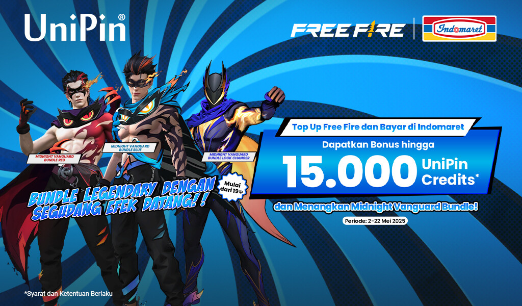 Top Up FF di Indomaret, Dapatkan Bonus 15rb UC & Bundle Legendary ...