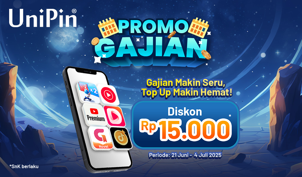 Top Up Pas Gajian Makin Hemat dengan Diskon Rp 15Ribu - UniPin