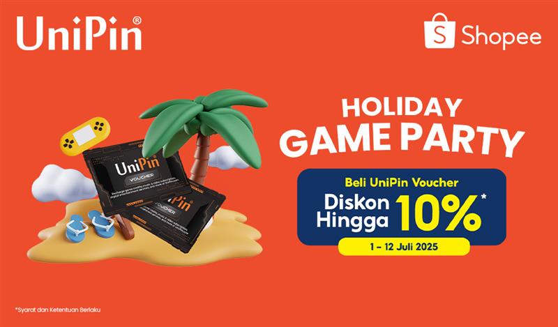 UniPin X Shopee Holiday Game Party! - UniPin