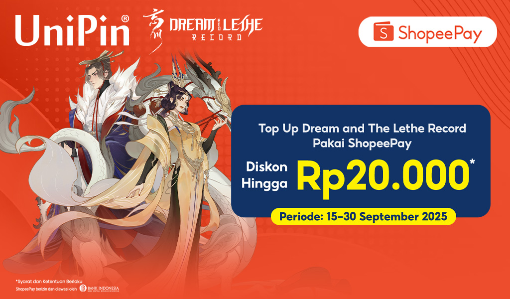 Diskon 20rb dengan Top Up Dream and The Lethe Record di UniPin Pakai ...