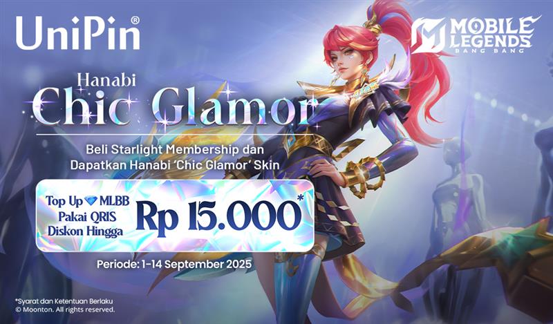 Top Up MLBB di UniPin Pakai QRIS Diskon 15 Ribu! - UniPin