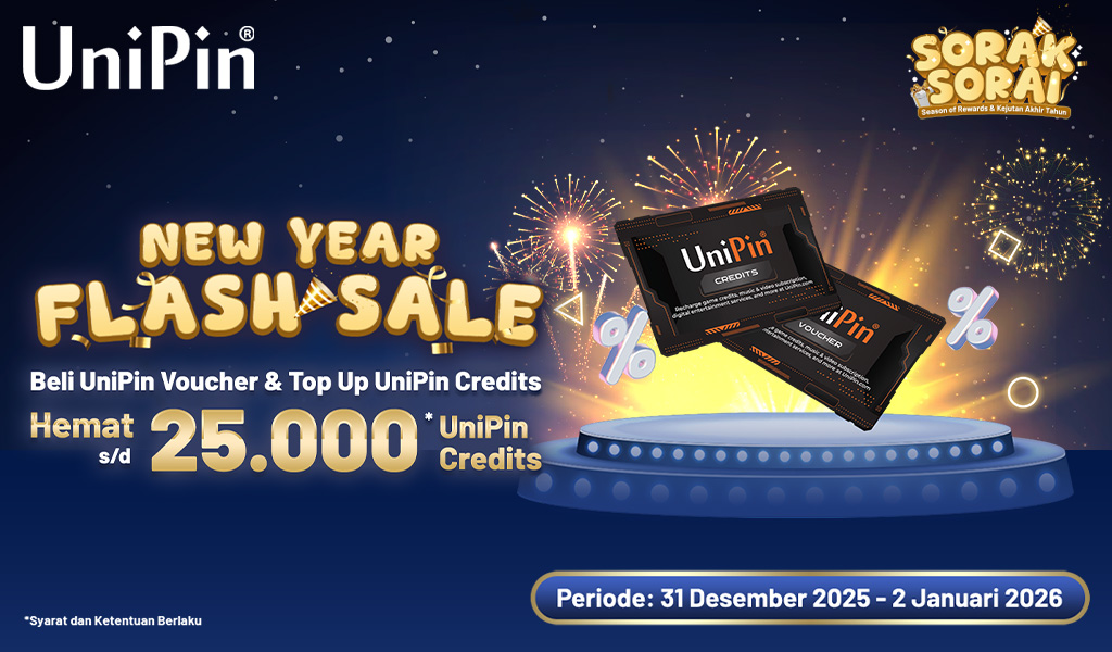 New Year Flash Sale – UniPin Voucher & UniPin Credits hemat hingga 25. ...