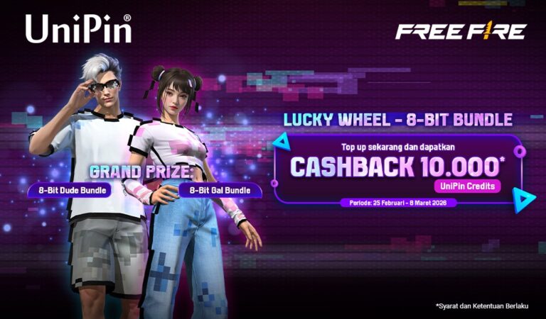 Lucky Wheel Free Fire: Rebut 8-Bit Bundle dan Cashback 10.000 UniPin ...